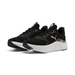 Puma Damen Fitnessschuh "SOFTRIDE MAYVE 2 ANIMAL WNS", Gr. 38,5, schwarz-wei&szlig;, Textil, Schuhe, ideal f&uuml;r Gym und Fitnessstudio