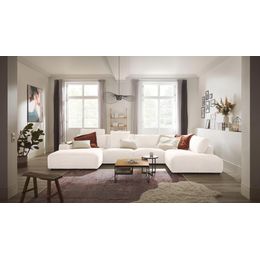 Wohnlandschaft Musterring, B:434cm H:81cm T:204cm, wei&szlig;, Sofas, "Lucia viel Platz, bequem, U-Form", Verschiedene Farben, inkl. Kopfst&uuml;tze,