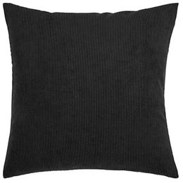 Pad Dekokissen &raquo;CASUAL&laquo; Feines Cord-Design, gro&szlig;e Farbvielfalt, in verschiedenen Gr&ouml;&szlig;en schwarz Polyacryl, Polyester B/L: 50cm x 50cm, 1 Stk.