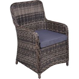 Garden Pleasure Gartensessel &raquo;BORDEAUX&laquo; Set, 2 Stk. tlg. inkl. Auflagen grau Obermaterial: 100% Polyester B/H/T: 66cm x 93cm x 62cm
