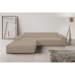 WERK2 Ecksofa &raquo;Zeus-XL 311 cm breit, bequemes Mega-Sofa in L-Form, gro&szlig;e Sitztiefe&laquo; Curvy-trend Chenille Big-Sofa mit 210 cm XXL-Ottomane f&uuml;r 2 