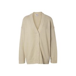 Urban Classics Damen Strickjacke "Urban Classics Damen Ladies Big Oversized Cardigan", beige, Gr. XL, unifarben, 100% Baumwolle, Strickjacken
