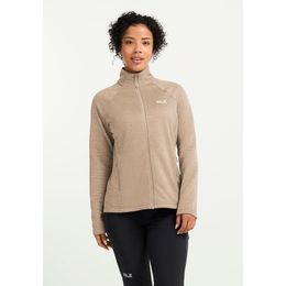 Jack Wolfskin Damen Fleecejacke "ANYTRAIL FZ W", beige, Gr. XS, Obermaterial: 100% POLYESTER. Futter: 100% POLYESTER, Jacken