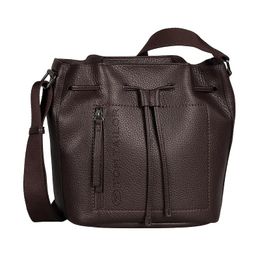 Tom Tailor Damen Tom Tailor Beuteltasche &raquo;Analisa&laquo; Damen Schultertasche, klare Shapes und Logo-Lochmuster, moderner Look braun B/H/T: 25cm x 24cm x 