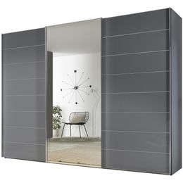 Schwebet&uuml;renschrank STAUD, B:280cm H:222cm T:68cm, grau, Holzwerkstoff, Schr&auml;nke, "Sonate Como mit Spiegel, in wertiger Staud-Qualit&auml;t, Made in