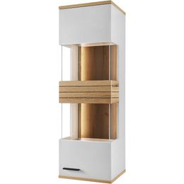 set one by Musterring Vitrine &raquo;Quincy&laquo; 1 Stk. tlg. Spiegelbildlich montierbar, in 2 Farben erh&auml;ltlich, 139,2 cm hoch Glas, Holzwerkstoff, MDF, Melamin