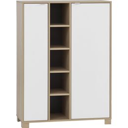 Midischrank Schildmeyer, B:89,6cm H:122,4cm T:39cm, braun, FSC-zertifizierter Holzwerkstoff, Schr&auml;nke, "Anouk", Solide Verarbeitung - Dieses Produkt