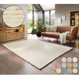 Wollteppich OTTO HOME, B:90cm H:12mm L:160cm, bunt, Schurwolle, Wohnzimmer, Teppiche, "Pirker, handgewebt", Handwebteppich, meliert, reine Wolle,