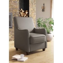 Sessel OTTO HOME, B:70cm H:91cm T:75cm, braun, Luxus-Microfaser (100% Polyester);Struktur fein (100% Polyester);Luxus-Microfaser weich (90%