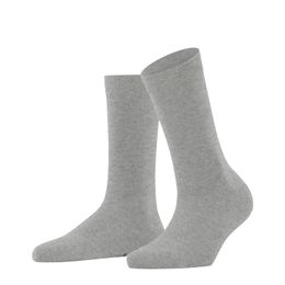 Falke Damen Socken "Family", Gr. 39, grau, Obermaterial: 92% Baumwolle CO. 7% Polyamid PA. 1% Elasthan EL., glatt, Socken