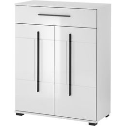 Garderobenschrank Home Affaire, B:80cm H:103cm T:39cm, wei&szlig;, FSC-zertifizierter Holzwerkstoff, Flur, Schr&auml;nke, "Cantara, Schrank in zwei Farben,
