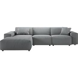 Home Affaire Ecksofa &raquo;Glimminge auch in Breitcord, Feincord, Boucl&eacute; + Easy care-Bezug&laquo; L-Form, Breite 294, Zierkissen grau 100% Polyester B/H/T: 294cm
