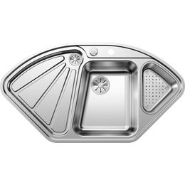 K&uuml;chensp&uuml;le Blanco, B:105,6cm, silber, Edelstahl, K&uuml;chensp&uuml;len, "DELTA-IF", inklusive 1 Edelstahleinsatz