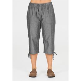 CRUZ Damen Caprihose "Emmy", blau, Gr. 36, unifarben, 100% Baumwolle, Hosen, mit elastischem Taillenbund
