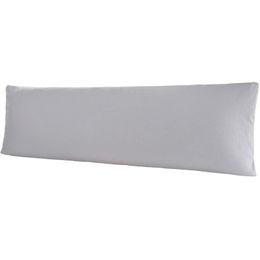 bellana Kissenbezug &raquo;Mako-Jersey&laquo; f&uuml;r Seitenschl&auml;ferkissen silber Jersey, Obermaterial: 100% Baumwolle B/L: 40cm x 140cm, 1 Stk., Jersey