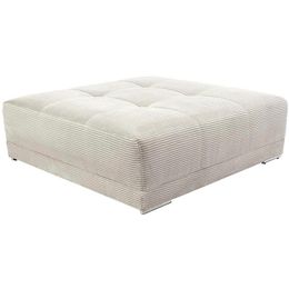 Jockenh&ouml;fer Hocker &raquo;Moldau Hocker&laquo; Mega-Hocker im XXL-Format, Federkern grau Cord: 100% Polyester B/H/T: 120cm x 39cm x 120cm, Cord