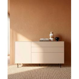 Sideboard, B:166cm H:88,2cm T:42cm, beige, LeGer Home by Lena Gercke, Holzwerkstoff, MDF, Wohnzimmer, Sideboards, "Essentials, Kommode, Anrichte,
