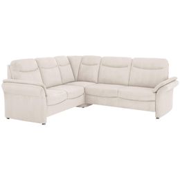 Ecksofa Home Affaire, B:251cm H:103cm T:231cm, beige, Wohnzimmer, Sofas, "Tahoma L-Form", mit Armlehnfunktion, optional Schlaffunktion, Schublade &