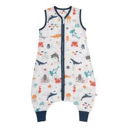 SCHLUMMERSACK Babyschlafsack "Schlafsack mit F&uuml;&szlig;en 0.5 Tog", L: 120cm, blau, Schlafs&auml;cke