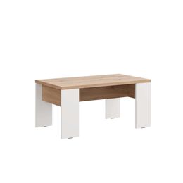 Couchtisch Home Affaire, B:90cm H:42,5cm T:50cmopaque wei&szlig;, artisan eiche, wei&szlig;, artisan eiche, artisan eiche, Wohnzimmer, Tische, "Montese,