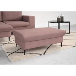 Sitzhocker DOMO collection, B:99cm H:42cm T:65cm, lila, Hocker, "Modica", Auch in Cord, Fu&szlig;h&ouml;he passend f&uuml;r g&auml;ngige Saugroboter