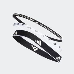 Damen Haarband "3PP HEADBAN NEW", schwarz-wei&szlig;, adidas Performance, Obermaterial: 72% Polyamid, 22% Polyester, 6% Elasthan, Haarfixierungen