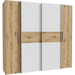 Kleiderschrank FORTE, B:200,1cm H:190,5cm T:61,6cm, wei&szlig;, FSC-zertifizierter Holzwerkstoff, Kinderzimmer, Schr&auml;nke, "Kalixtus, Made in Europe",