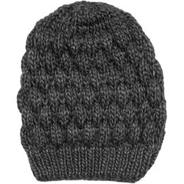 styleBREAKER Damen Strickm&uuml;tze "Strickm&uuml;tze mit Bubblemuster", grau, Modisch, M&uuml;tzen