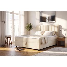 OTTO home Boxbett &raquo;HAILEYY, Polsterbett mit Bettkasten, inkl. Taschenfederkernmatratze H3&laquo; mit Kaltschaumtopper, Chenille-Bezug, 140x200 & 180x200 cm 