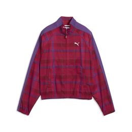 Puma Damen Trainingsjacke "T7 Relaxed Tartan-Jacke Damen", rot, Gr. S, Obermaterial: 100% Baumwolle. Einsatz: 100% Baumwolle. Seitentasche &ndash; Oben: