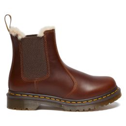 Dr. Martens Damen Chelseaboots "Leonore", Gr. 36, braun, Elastischer Einsatz, Leder, unifarben, Schuhe, Chunky Boots, Plateau Schuh, Boots mit