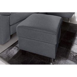 Sit & More sit&more Hocker &raquo;Ascara&laquo; grau Luxus-Microfaser (100% Polyester);Softlux -Kunstleder;NaturLeder B/H/T: 55cm x 46cm x 55cm, Luxus-Microfaser ALTARA 