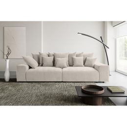 WERK2 Big-Sofa &raquo;Maxi 290 cm B modern und bequem&laquo; Struktur, XXL beige 100% Polyester B/H/T: 290cm x 78cm x 132cm, Struktur