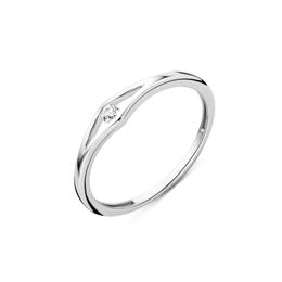 Diamant Leternel Ring 'Ring aus 375 Wei&szlig;gold mit Diamant' Damen Gr&ouml;&szlig;e 56 silber