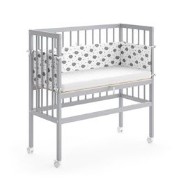 Vitalispa Beistellbett, Grau, Holz, Rechteckig, 94x96x90 cm, Babym&ouml;bel, Babybetten, Beistellbetten