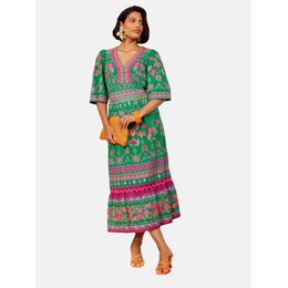 Love & Roses Kleid Damen Gr&ouml;&szlig;e 38 hellblau / gr&uuml;n / hellgr&uuml;n / magenta Sommerkleid