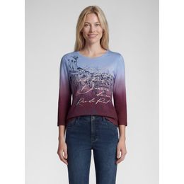 Rabe Damen Print-Shirt "T-Shirt"dunkelrot, Gr. 40, bedruckt, 100% Baumwolle, Shirts
