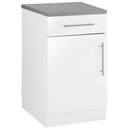 Wiho-K&uuml;chen Unterschrank WIHO K&Uuml;CHEN, B:50cm H:85cm T:60cm, wei&szlig;, K&uuml;che, Schr&auml;nke, "Cali", 50 cm breit