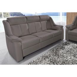 Sit & More sit&more 3-Sitzer &raquo;Basel&laquo; grau Altara Nubuck , Luxus-Microfaser (100% Polyester);PRIMABELLE -Microfaser, Luxus-Microfaser (100% Polyester);SOFTLUX -