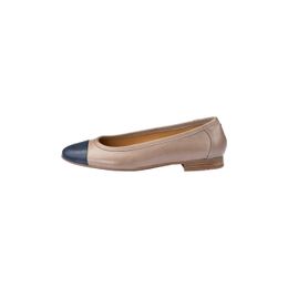 Lloyd Damen Bootsschuh "Hochwertiger Ballerina", Gr. 36, beige, Leder, unifarben, Schuhe, mit dezenten Farbdetails