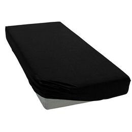 Spannbettlaken bellana, schwarz, Jersey, Obermaterial: 48% Baumwolle, 48% Lyocell, 4% Elasthan, Bettlaken, "bellana samtweich mit Lyocell & Elasthan,