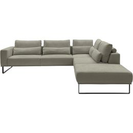 Musterring Ecksofa &raquo;JustB! PM100 Federkern & Kaltschaum, bequem, Breite 308cm, L-Form&laquo; mit Sitztiefenverstellung und Kissen, mit Metallkufe, Ma&szlig;e 290x308 cm 