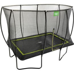 EXIT Gartentrampolin &raquo;Silhouette&laquo; mit Sicherheitsnetz schwarz B/L/T: 305cm x 214cm