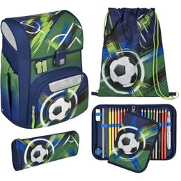 Scooli Kinder Schulranzen "Easy Start", gr&uuml;n, Polyester, Rucks&auml;cke