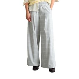 Marc O'Polo Damen Chinohose "aus Polyester-Viskose-Stretch", grau, Gr. XL, MARC O'POLO DENIM, kariert, Obermaterial: 69% Polyester, 29% Viskose, 2% Elasthan,
