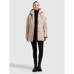 Khujo Damen Anorak "ALLAP"macaroon beige, Gr. S, unifarben, 55% Baumwolle, 45% Polyester, Jacken