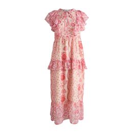 Cath Kidston Kleid Damen Gr&ouml;&szlig;e 52 creme / altrosa Sommerkleid