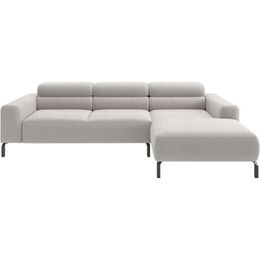 Home Affaire Ecksofa &raquo;Ecksofa, L-Form, incl. Kopfteilverstellung, Breite 258 cm&laquo; wahlweise elektrische Sitztiefenverstellung beige 95% Polyester, 5% 