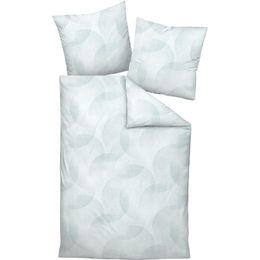 Bettw&auml;sche Janine, wei&szlig;, Mako-Satin, Obermaterial: 100% Baumwolle, Bettw&auml;sche, "MILANO 45125 08 * 155X220,80x80", mit Rei&szlig;verschluss