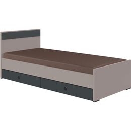 Holzbett wimex, B:96cm H:71cm L:210cm, braun, Betten, "Bahamas erh&auml;ltlich in den Breiten 90cm, 120cm & 140cm", mit Kopf- und Fu&szlig;teil